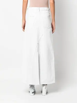 MAISON MARGIELA High-waisted Denim Skirt - White