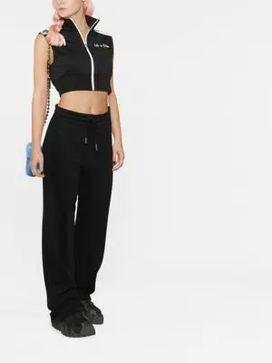 Palm Angels Logo-print Cropped Gilet