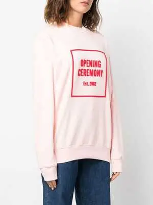 Opening Ceremony 3d Box Logo Sweatshirt - Pink