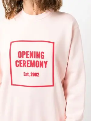 Opening Ceremony 3d Box Logo Sweatshirt - Pink