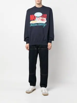 Opening Ceremony Slogan-print Crew-neck Sweatshirt