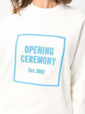 Opening Ceremony 3d Box Logo Sweatshirt - White