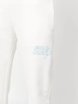 Opening Ceremony Embroidered Logo Track Pants - White