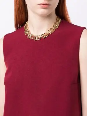 Dolce & Gabbana Tone Logo Choker Necklace - Gold