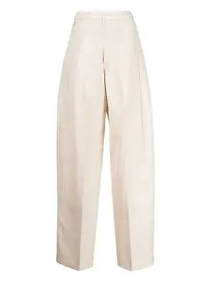 GIA STUDIOS Tapered Wool-linen Trousers