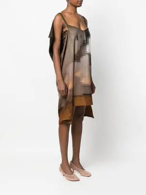 MAISON MARGIELA Draped Sleeveless Dress