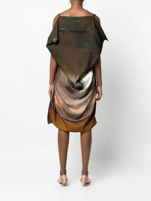 MAISON MARGIELA Draped Sleeveless Dress