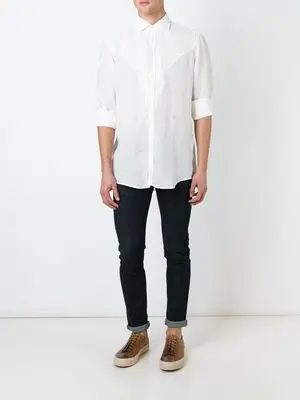 Massimo Alba Canary Buttoned Shirt - White