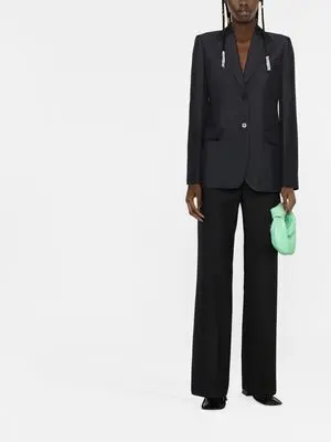 JIL SANDER Tailored Single-breasted Blazer - Blue