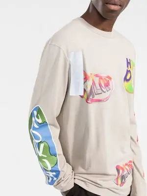 Heron Preston Os Global Collage Long-sleeve T-shirt