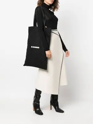 JIL SANDER Logo-print Tote Bag