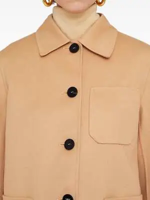 JIL SANDER Cashmere Shirt Jacket - Brown