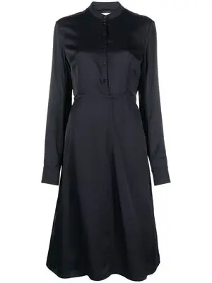 JIL SANDER Collarless Midi Dress