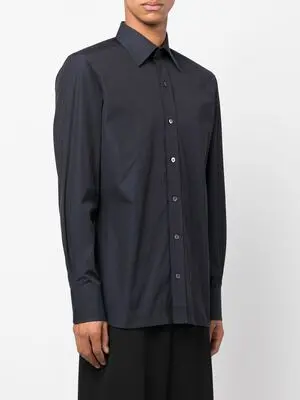 TOM FORD Long-sleeve Pointed-collar Shirt - Blue