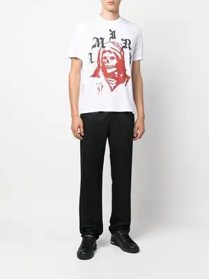 Amiri Logo-print Cotton T-shirt - White