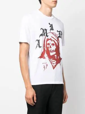 Amiri Logo-print Cotton T-shirt - White