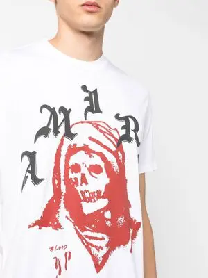 Amiri Logo-print Cotton T-shirt - White