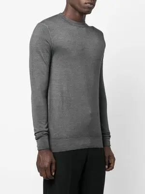 Aspesi Melange-effect Wool Sweater - Grey