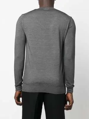 Aspesi Melange-effect Wool Sweater - Grey