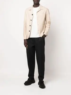 META CAMPANIA COLLECTIVE Cuban-collar Organic-cotton Shirt-jacket