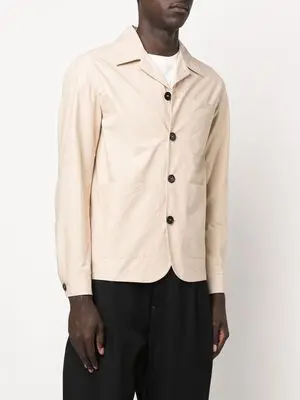 META CAMPANIA COLLECTIVE Cuban-collar Organic-cotton Shirt-jacket