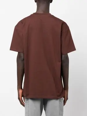 Carhartt Work In Progress Logo-embroidered Cotton T-shirt - Brown