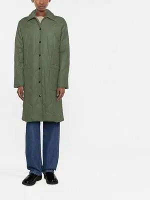 A.p.c. Single-breasted Quilted Coat