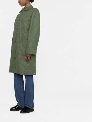 A.p.c. Single-breasted Quilted Coat