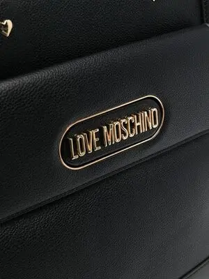 Moschino Logo Plaque Tote Bag
