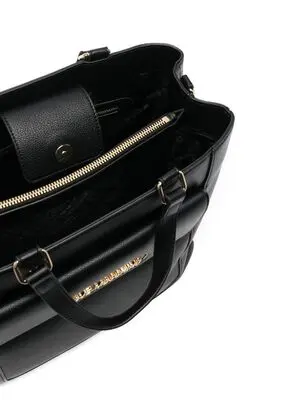 Moschino Logo Plaque Tote Bag
