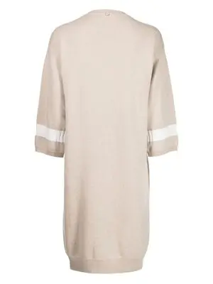 Lorena Antoniazzi Stripe-trim Detail Knit Dress