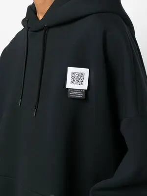 FUMITO GANRYU Oversized Pullover Hoodie - Black
