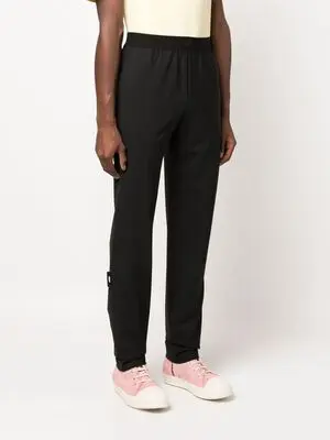 MSGM Logo Waistband Straight-leg Trousers