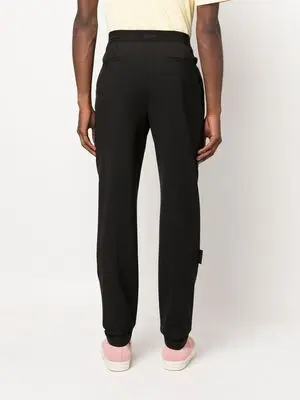 MSGM Logo Waistband Straight-leg Trousers