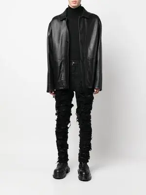 Rick Owens Distressed Slim-fit Jeans