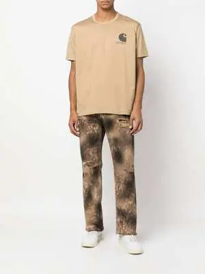 Junya Watanabe Logo-print Short-sleeve T-shirt - Neutrals