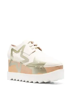 Stella McCartney Elyse Star-print Platform Shoes