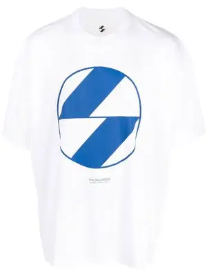 THE SALVAGES Logo-Print Cotton T-Shirt White