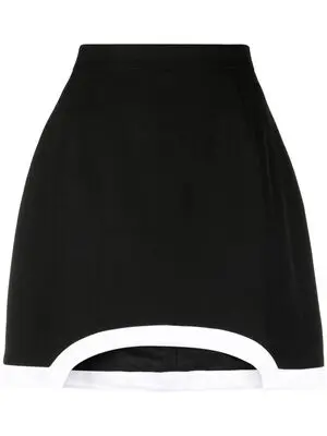 Casablanca Cut-out Mini Skirt - Black