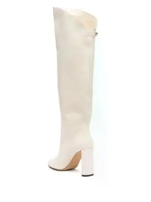 MAISON SKORPIOS Adrianna 90mm Knee-high Boots - Gold
