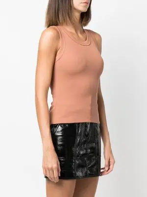STYLAND Fine-ribbed Vest Top - Neutrals