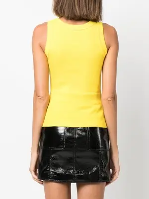 STYLAND Organic-cotton Vest-top - Yellow