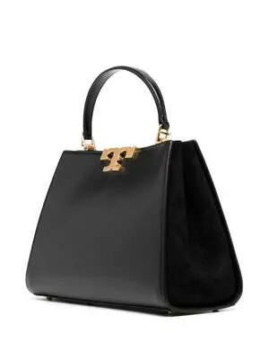 Tory Burch Eleanor Leather Satchel - Black