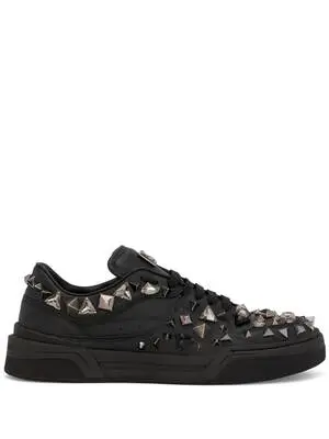 Dolce & Gabbana Roma Stud-embellished Low-top Sneakers