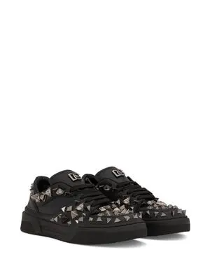 Dolce & Gabbana Roma Stud-embellished Low-top Sneakers