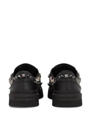 Dolce & Gabbana Roma Stud-embellished Low-top Sneakers