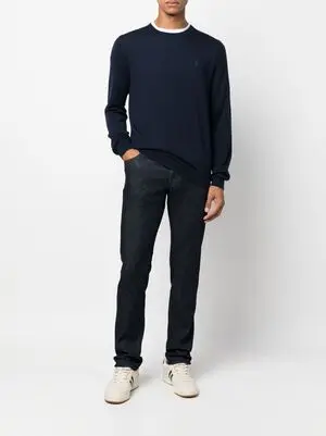 Jacob Cohen Embroidered-logo Straight-leg Jeans