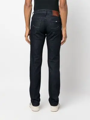 Jacob Cohen Embroidered-logo Straight-leg Jeans