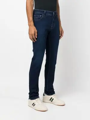 Jacob Cohen Logo Patch Mid-rise Jeans