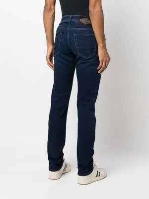 Jacob Cohen Logo Patch Mid-rise Jeans